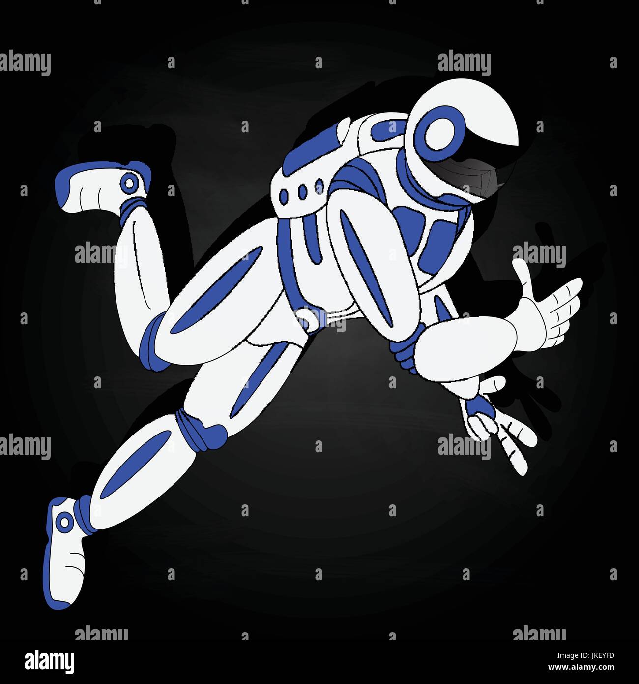 Vector illustration of cosmonaut, astronaut in space Stock Vector Image ...