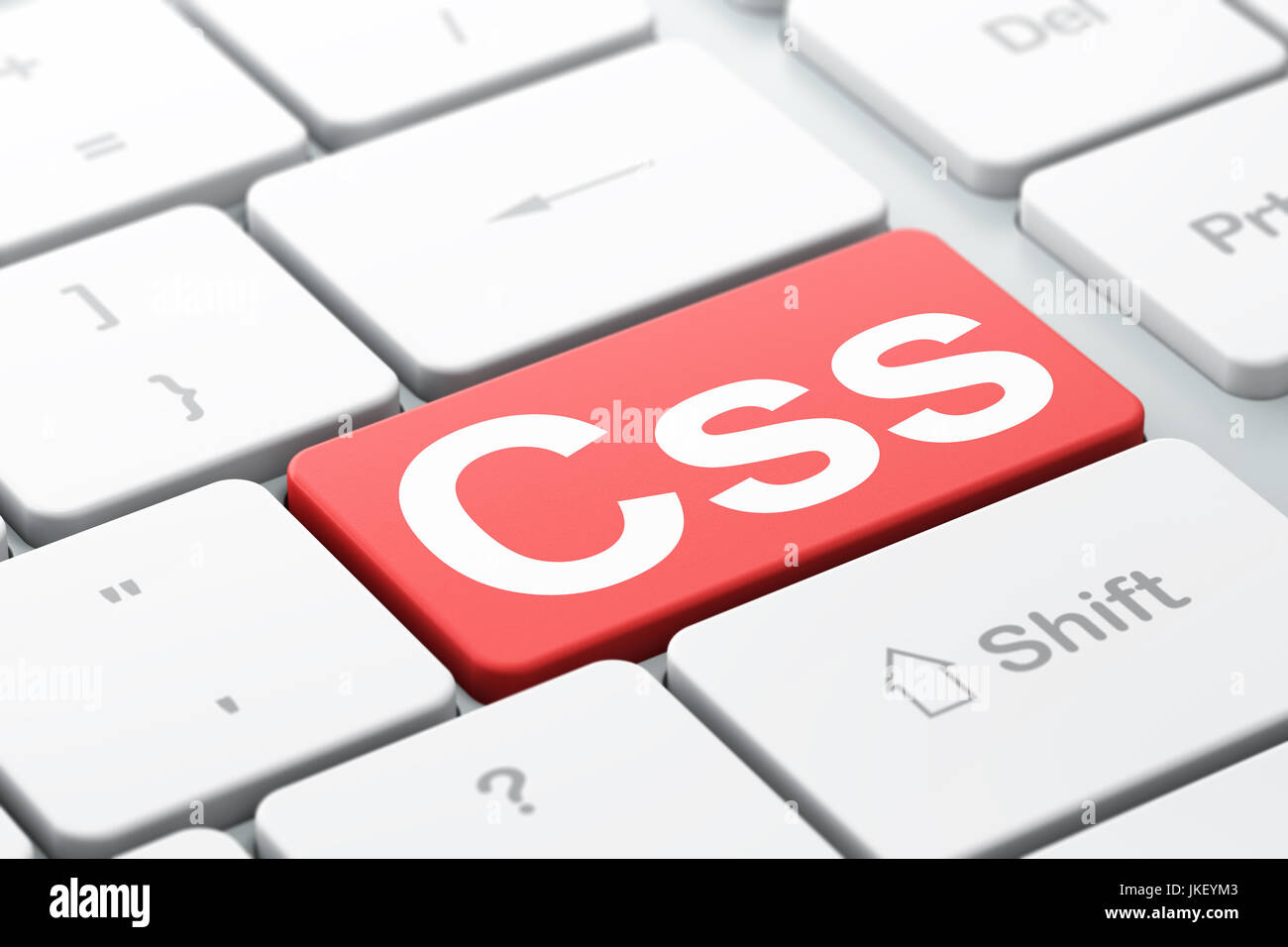 Programming concept: Css on computer keyboard background Stock Photo ...