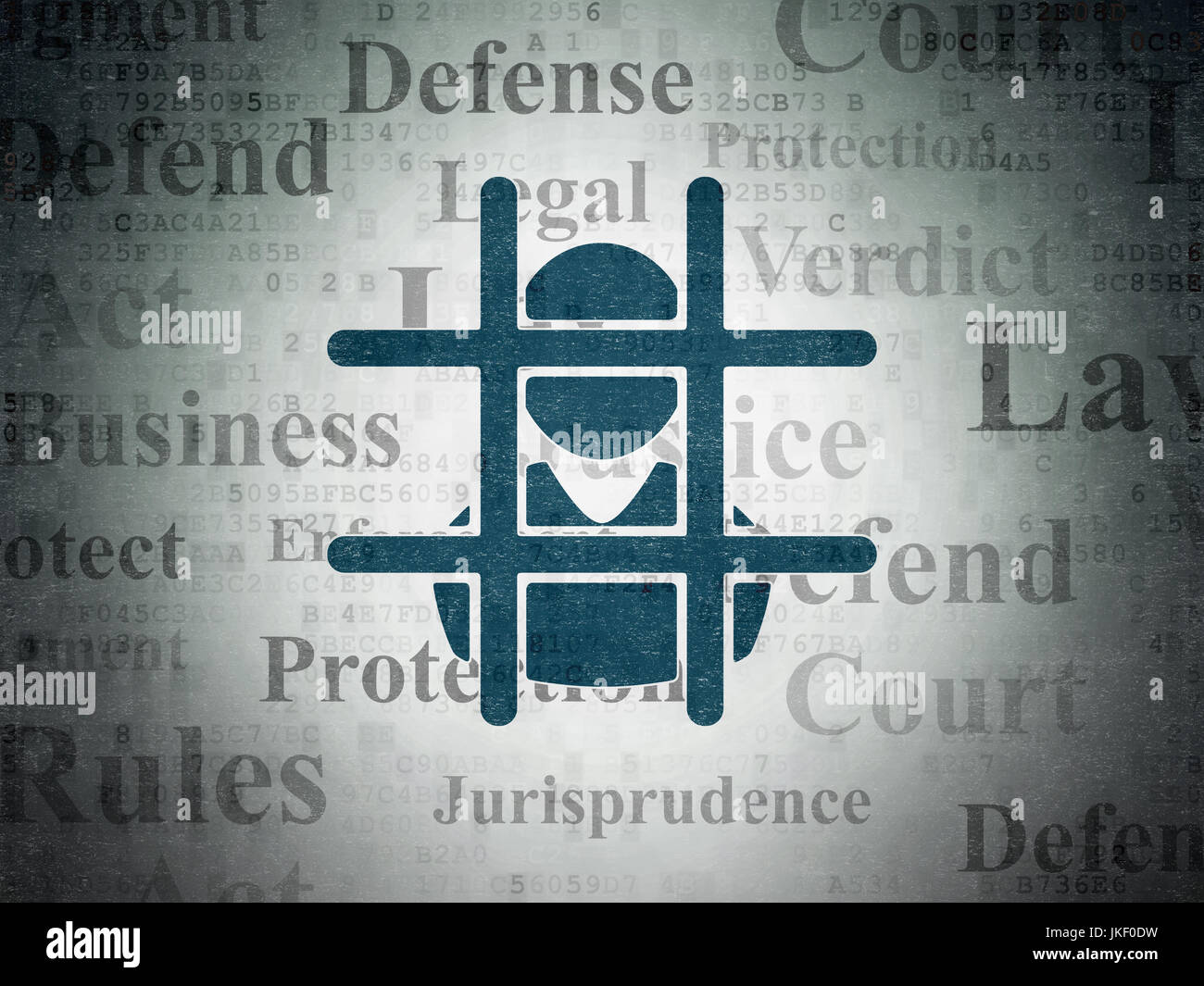 Law concept: Criminal on Digital Data Paper background Stock Photo - Alamy