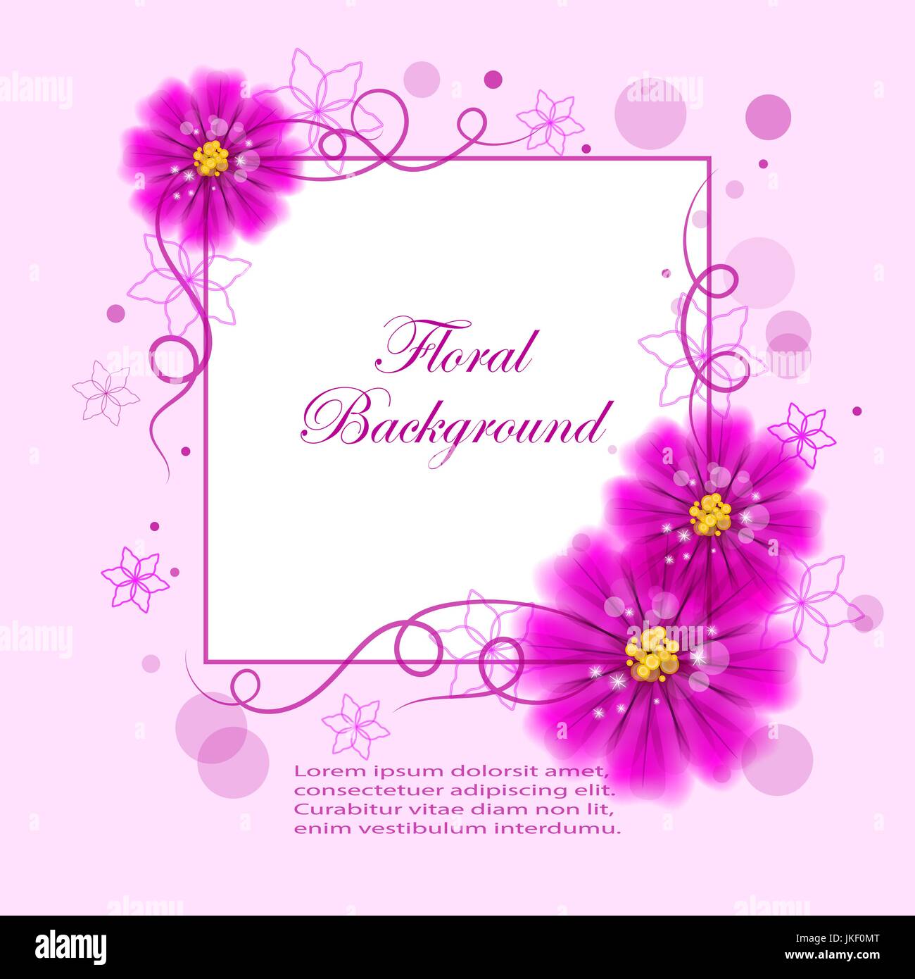 Beautiful magic floral spring abstract Stock Vector Images - Alamy