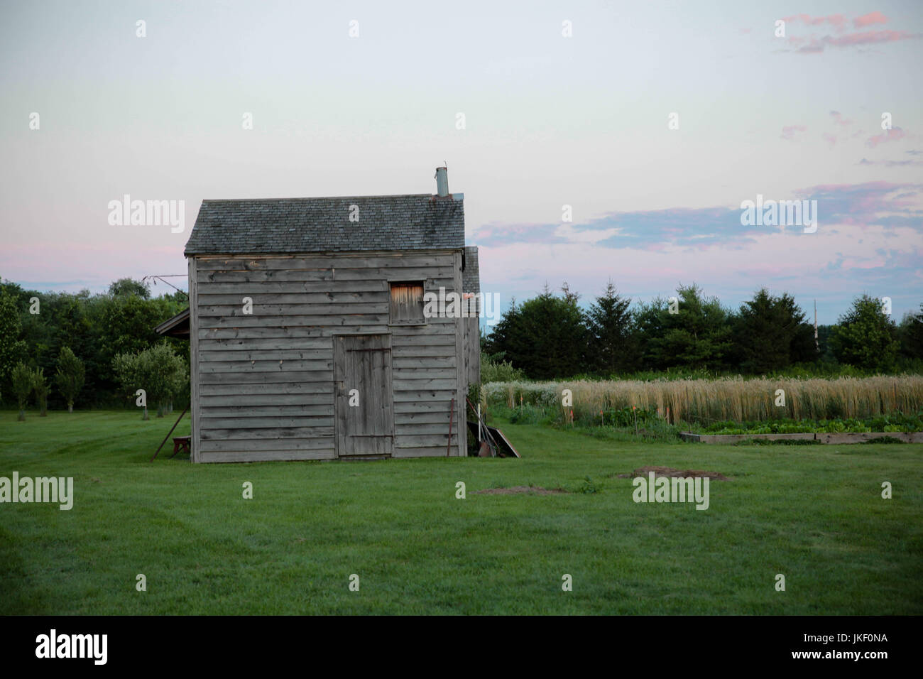 Sunset on Mabee Farm Historic Site, in Schenectady County Stock Photo ...