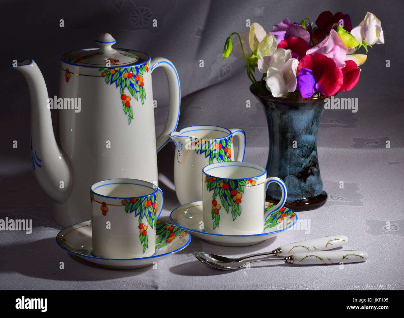 Small China Coffee Tea service Stock Photo - Alamy