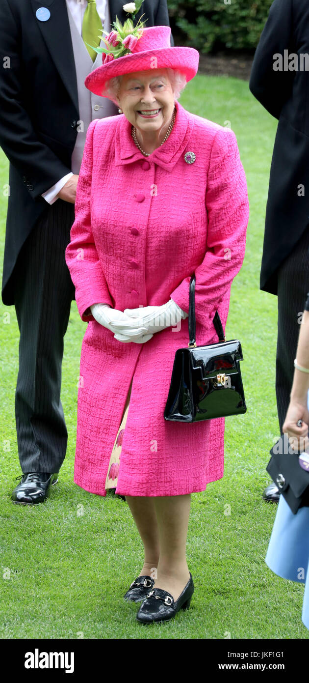 The royal family arrive at the Royal Enclosure on Ladies Day Featuring ...