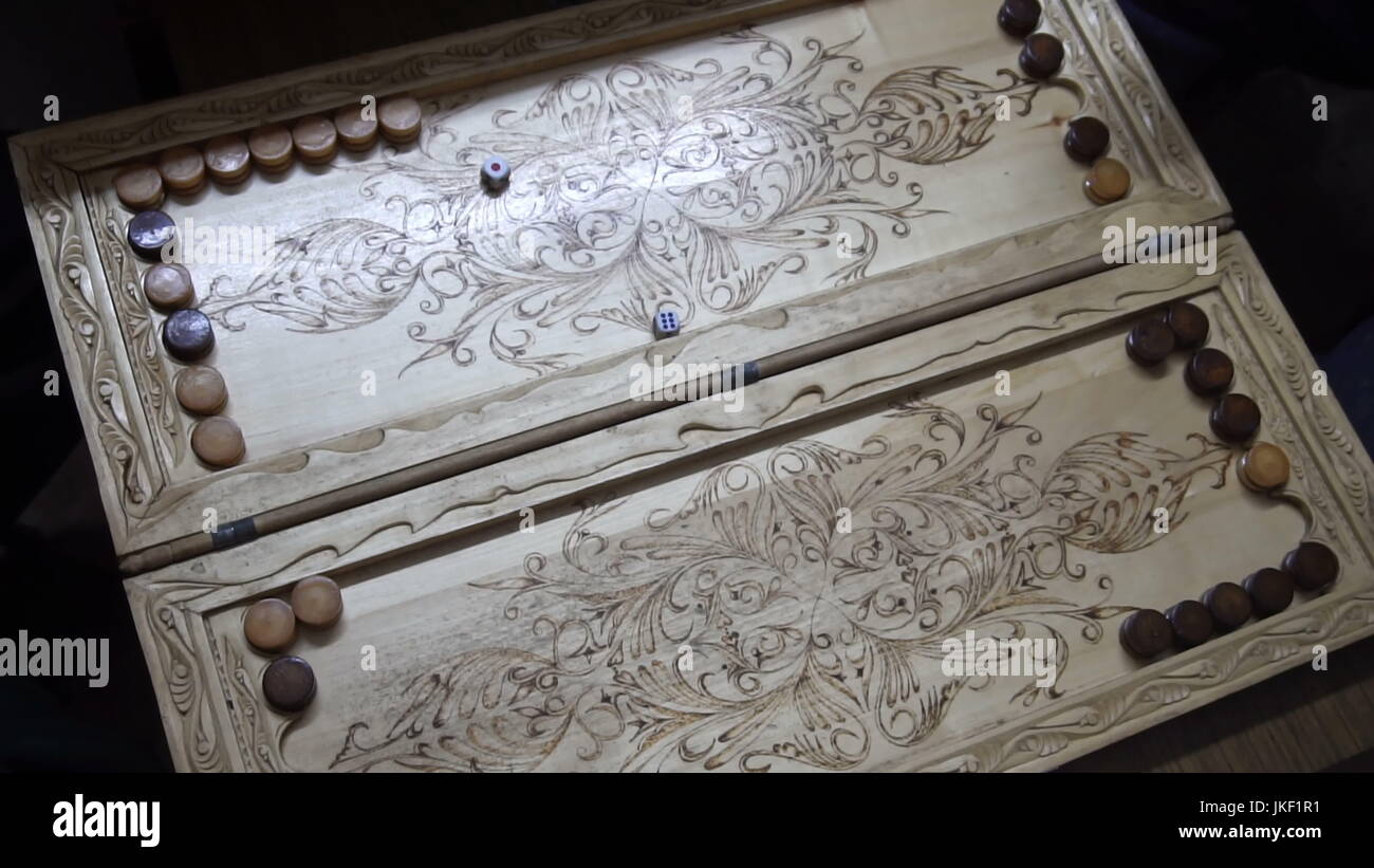 men playing backgammon,wooden Board,roll the dice Stock Photo - Alamy