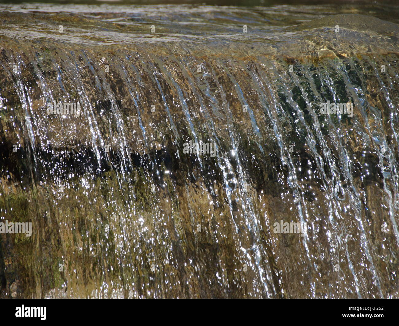 Waterfall in Drain Canal with Melting Water from Mountains Stock Photo ...