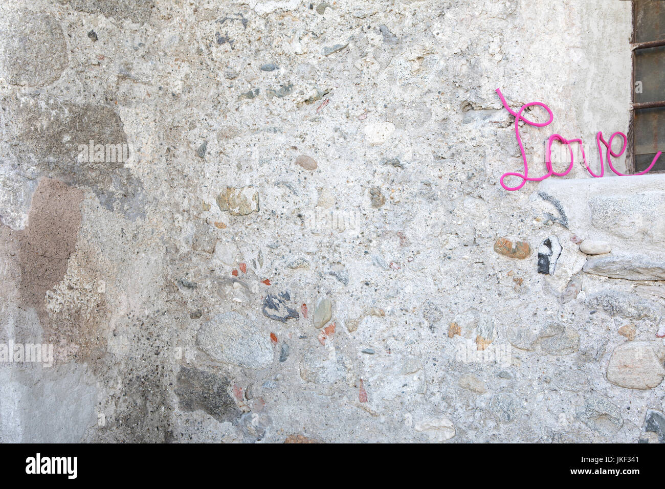 Word love on building Stock Photo - Alamy