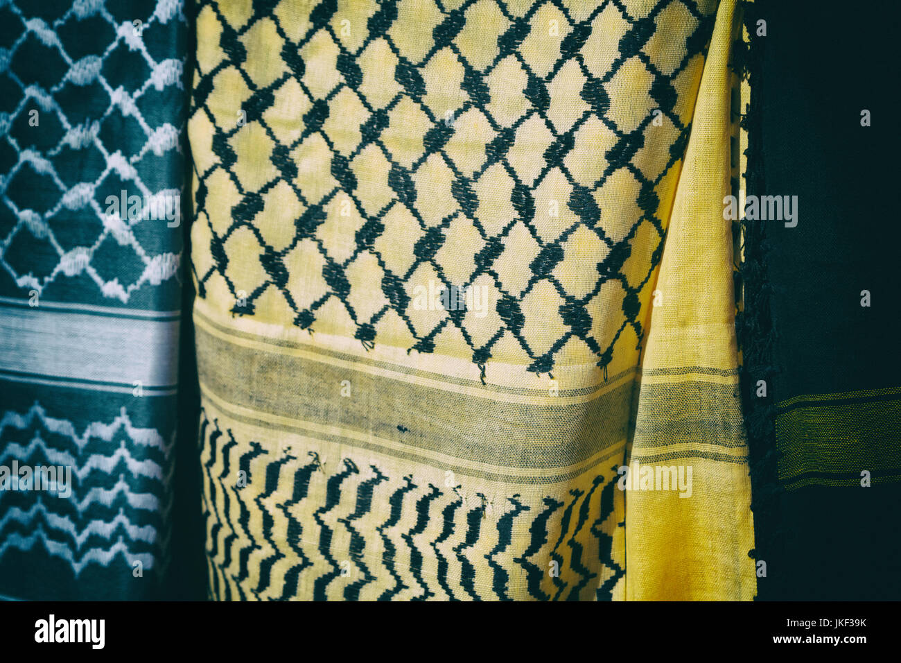 the texture of the cotton traditional symbolic arabian scarf like ...