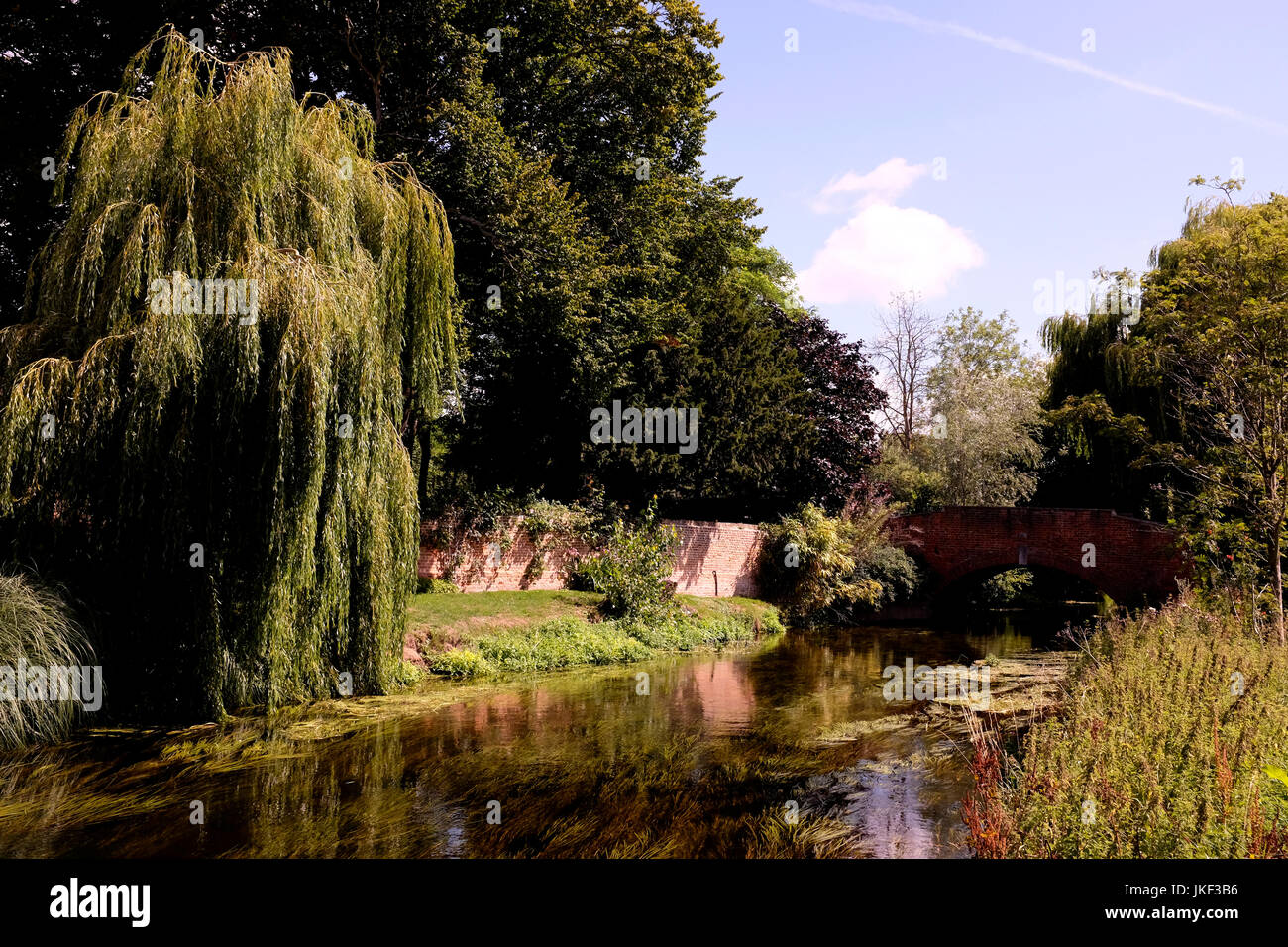 small town of fordwich in east kent uk showing a 18th century small ...