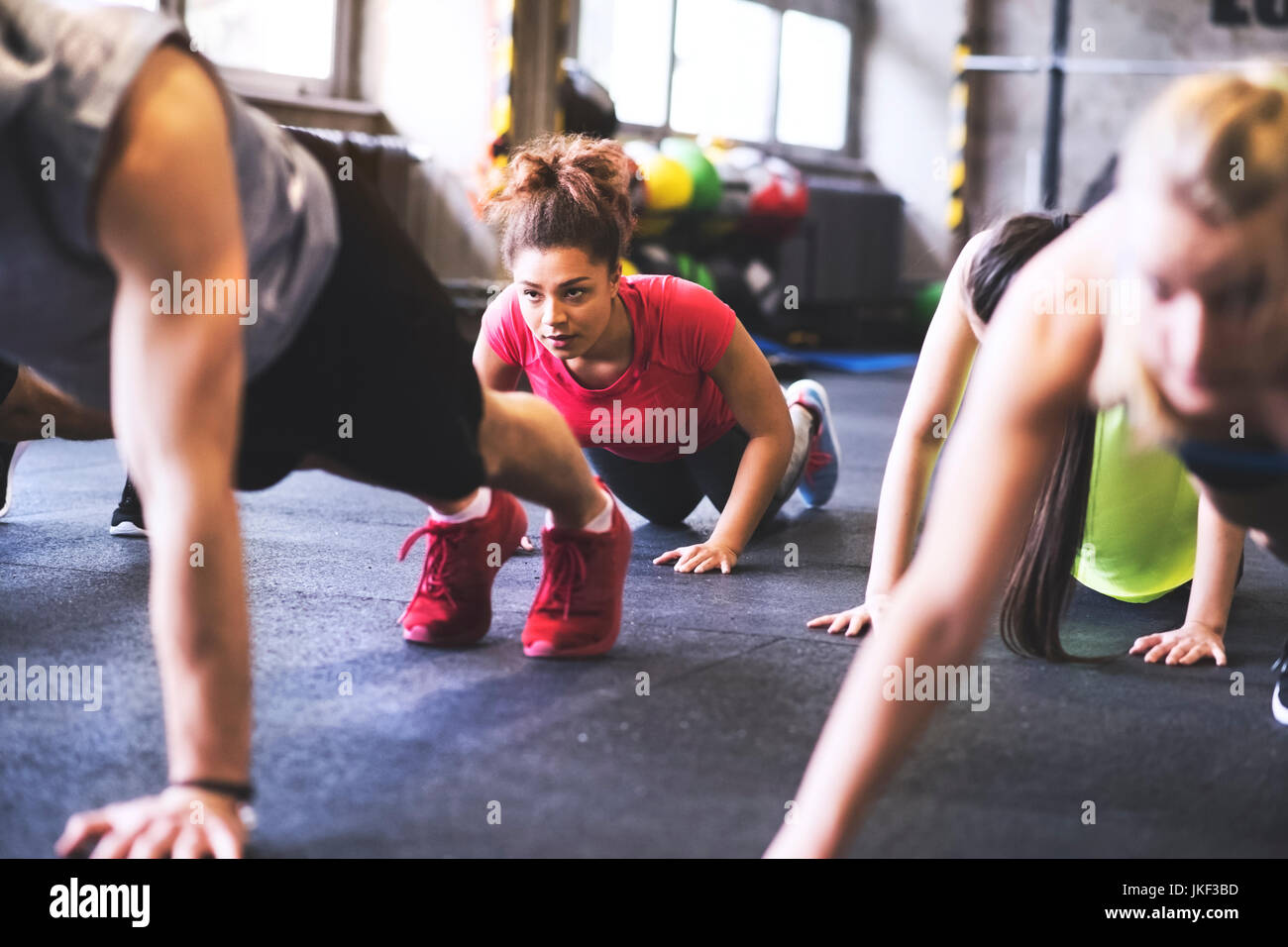 Group pushup hi-res stock photography and images - Alamy