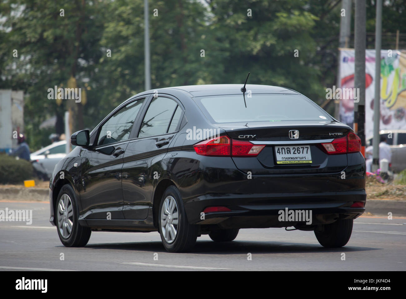 CHIANG MAI, THAILAND -MARCH 4 2017: Private Honda City Compact car ...