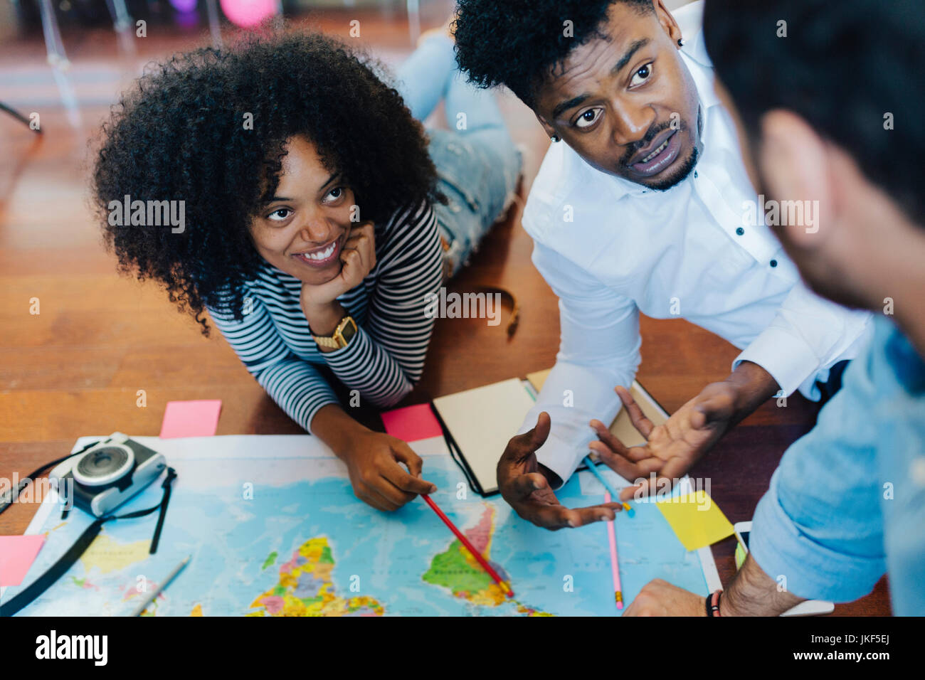 Planning vacation together african hi-res stock photography and images ...