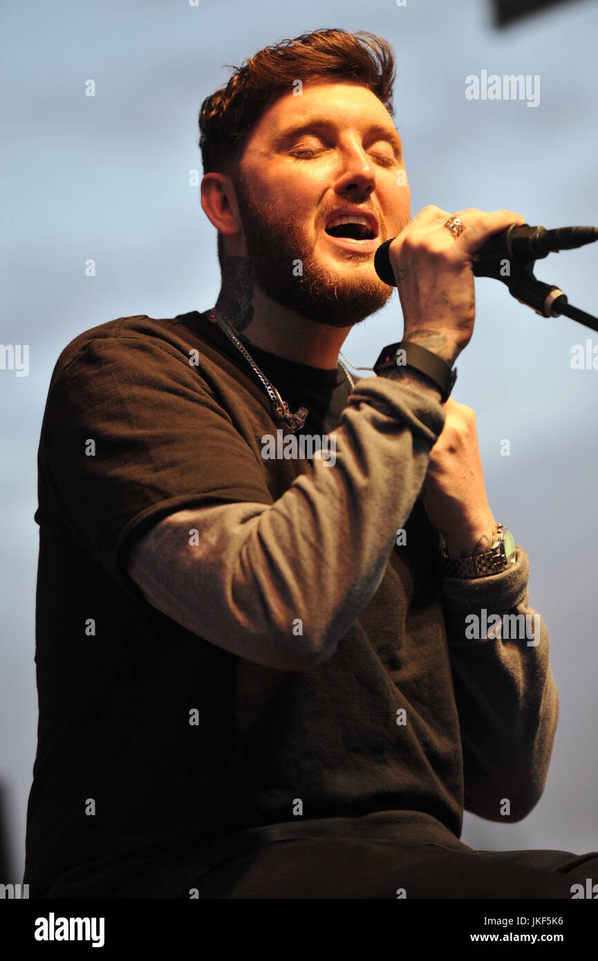 Eric and Kathy's Concert For The Kids at MB Financial Park in Rosemont Featuring: James Arthur ...