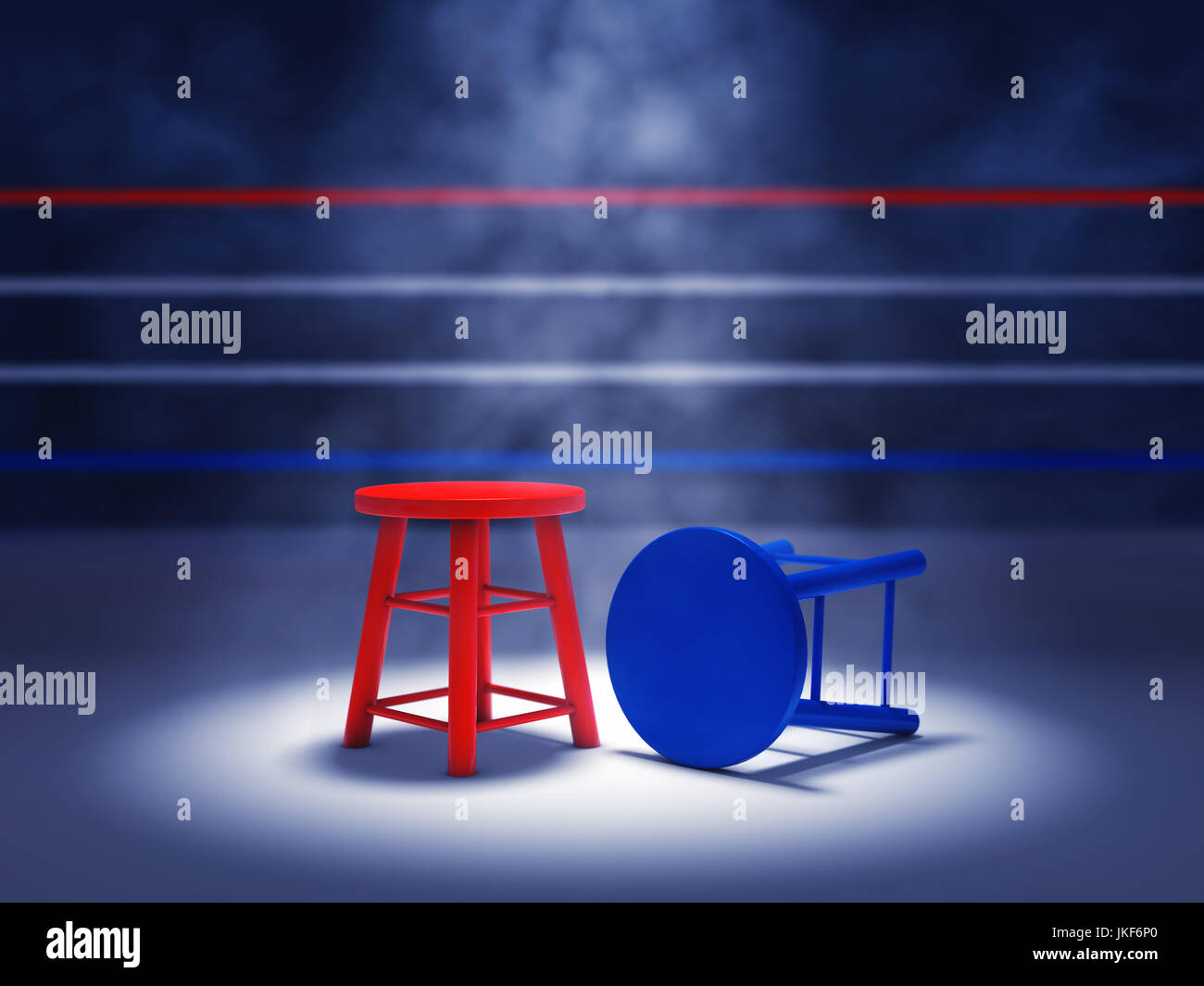 Boxing match winner and loser concept , Boxing ring , Fight nignt event ...