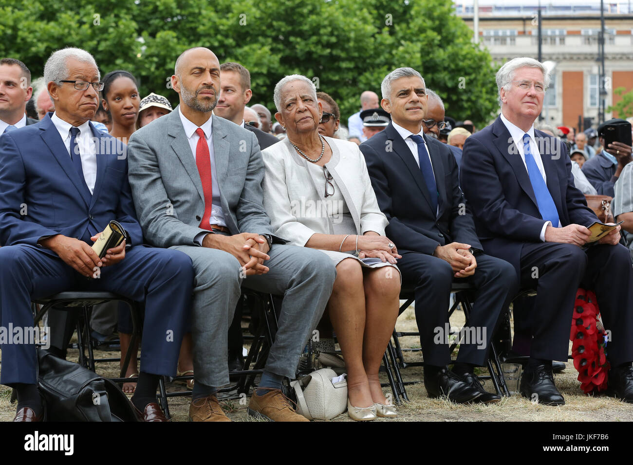 Unveiling of the African and Caribbean War Memorial Featuring: Matthew ...