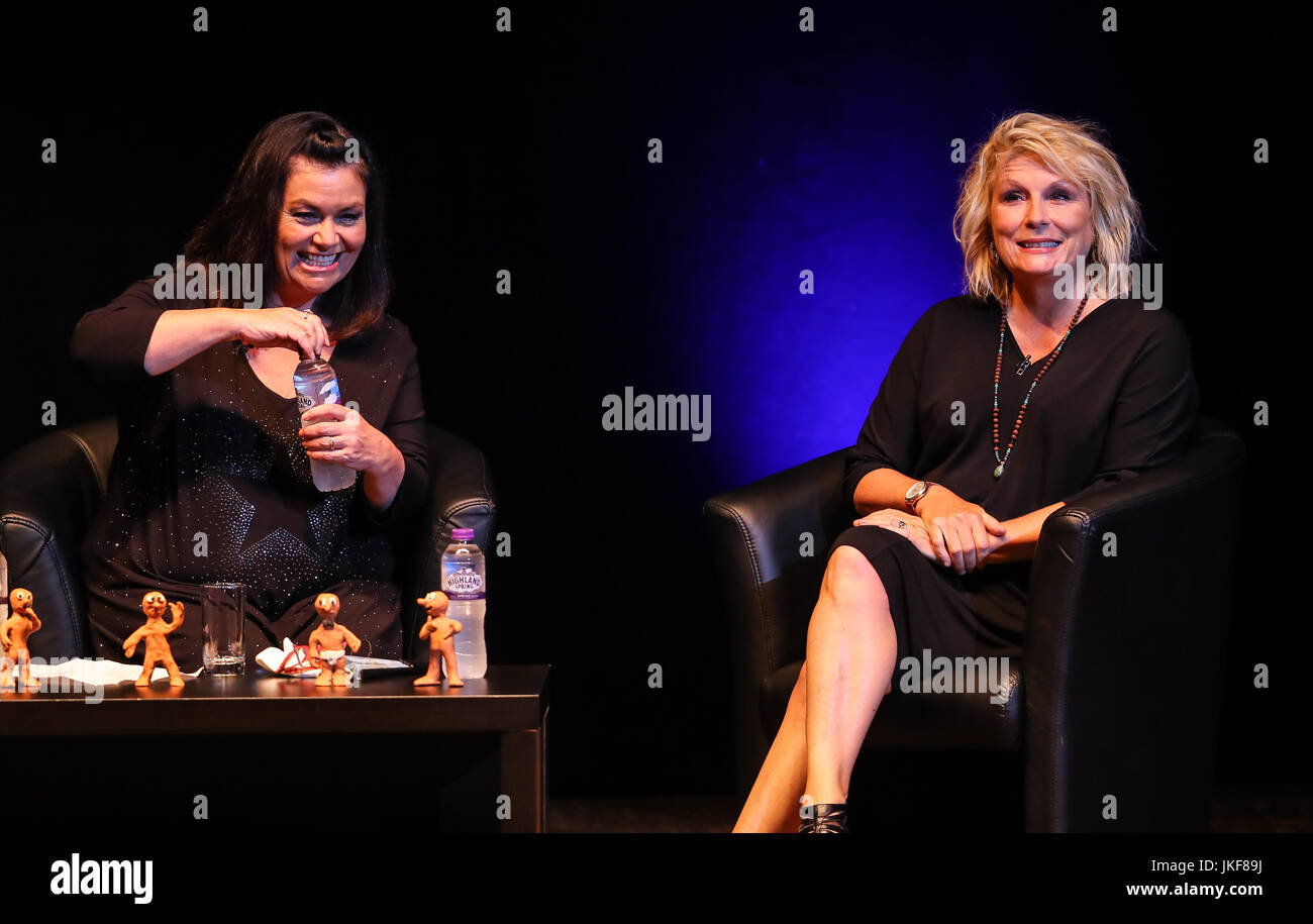 French and Saunders in conversation with Mel Giedroyc at the Colton ...