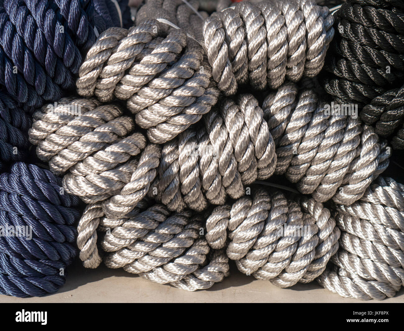 black and white rope Stock Photo - Alamy