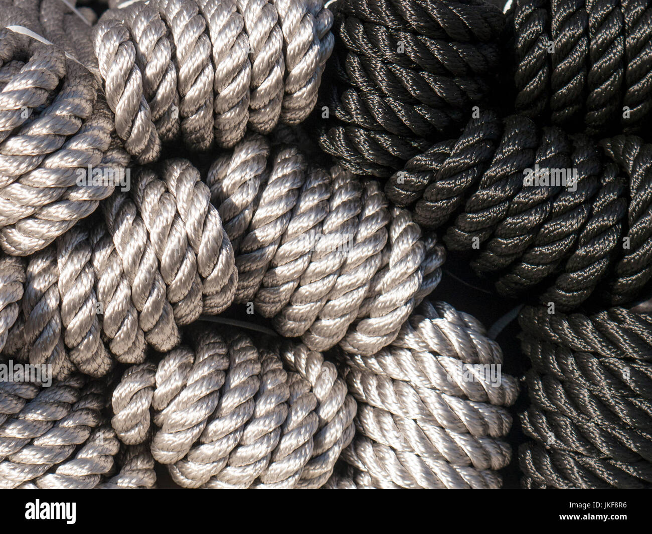 black and white rope Stock Photo - Alamy
