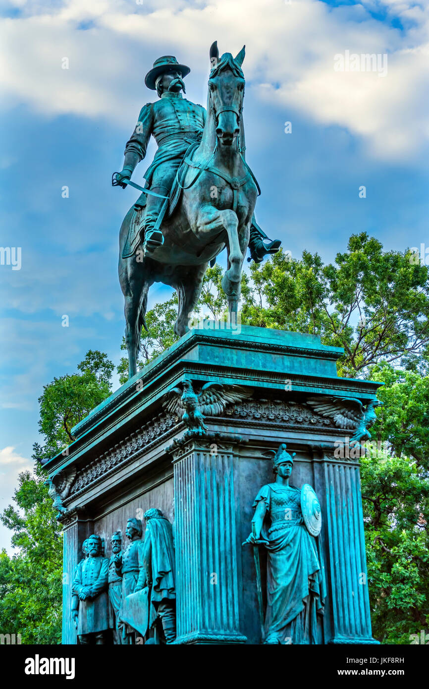 General John Logan Memorial Civil War Statue Logan Circle Washington DC ...