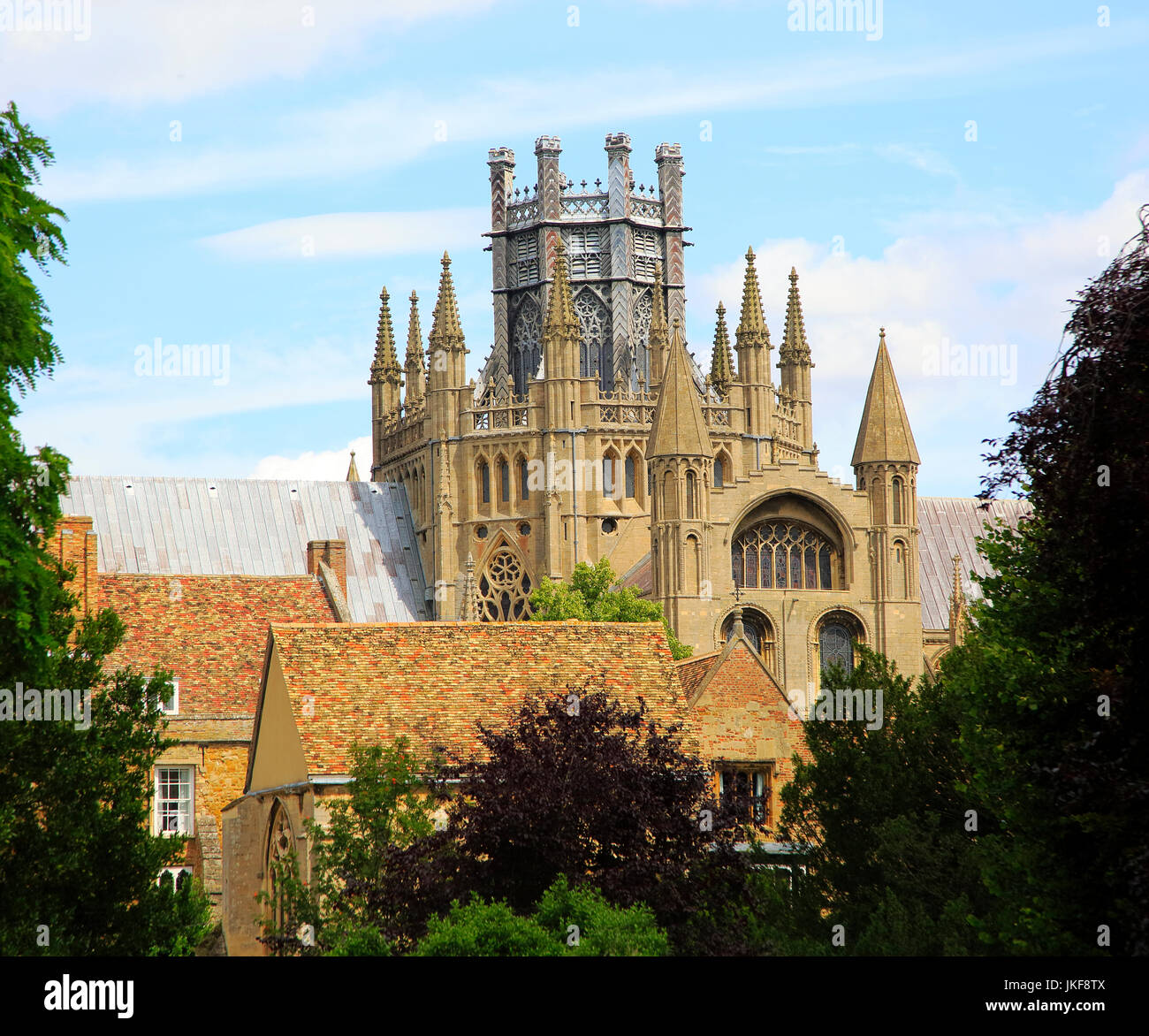 The Octagon tower Ely cathedral church, Ely, Cambridgeshire, England ...