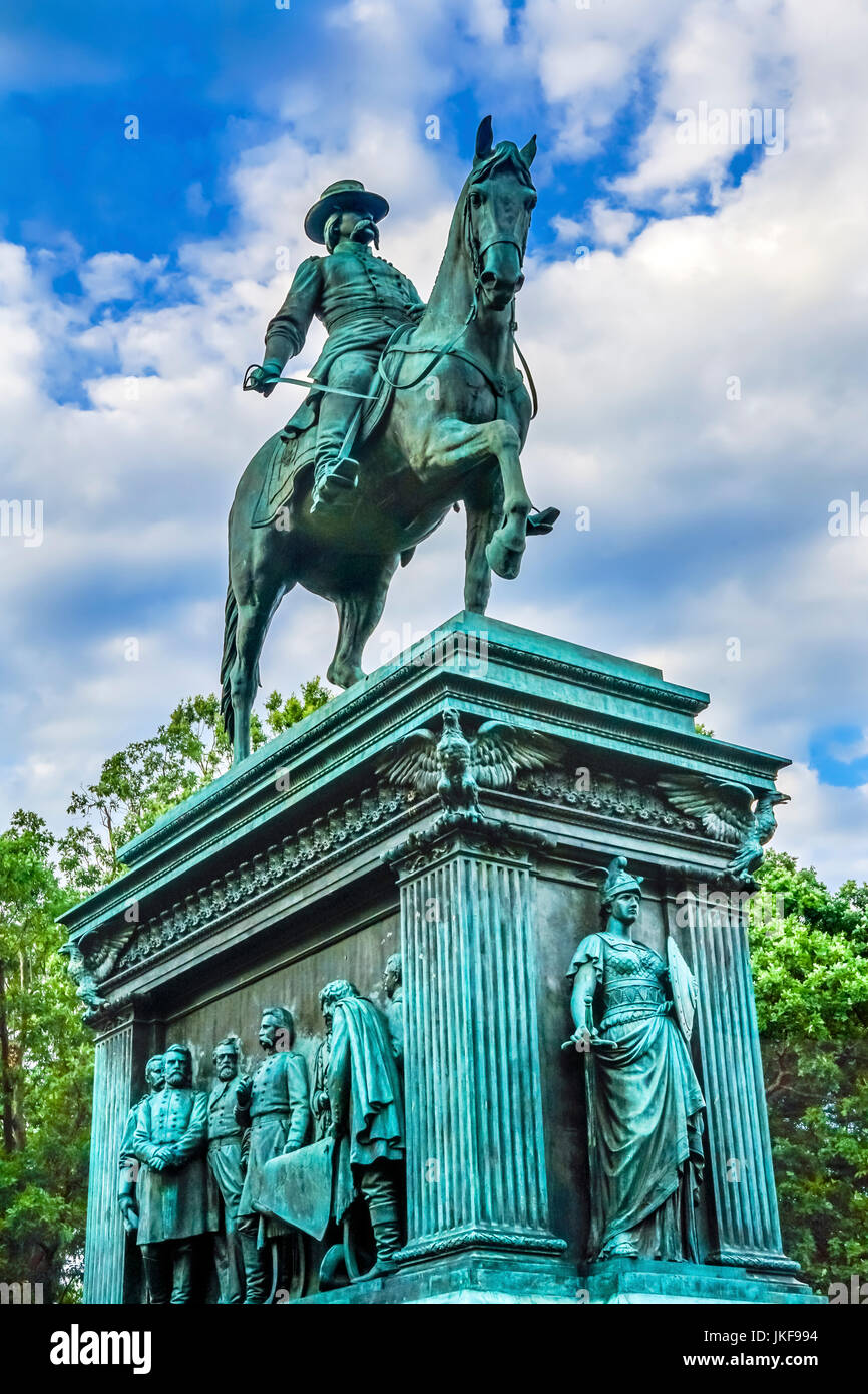 General John Logan Memorial Civil War Statue Logan Circle Washington DC ...