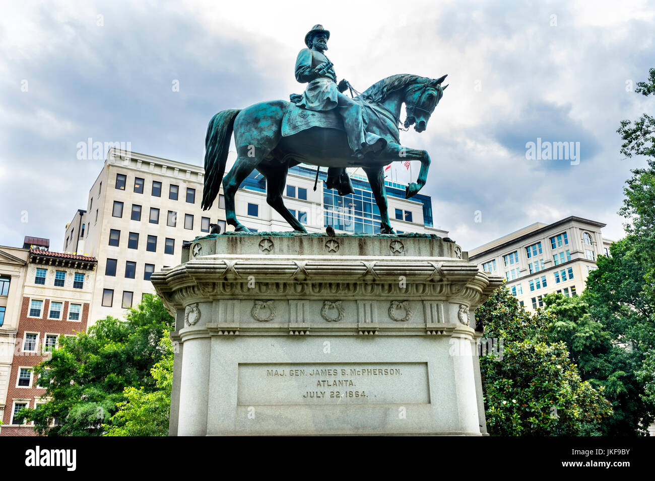 General James Mcpherson Memorial Civil War Statue Mcpherson Square ...