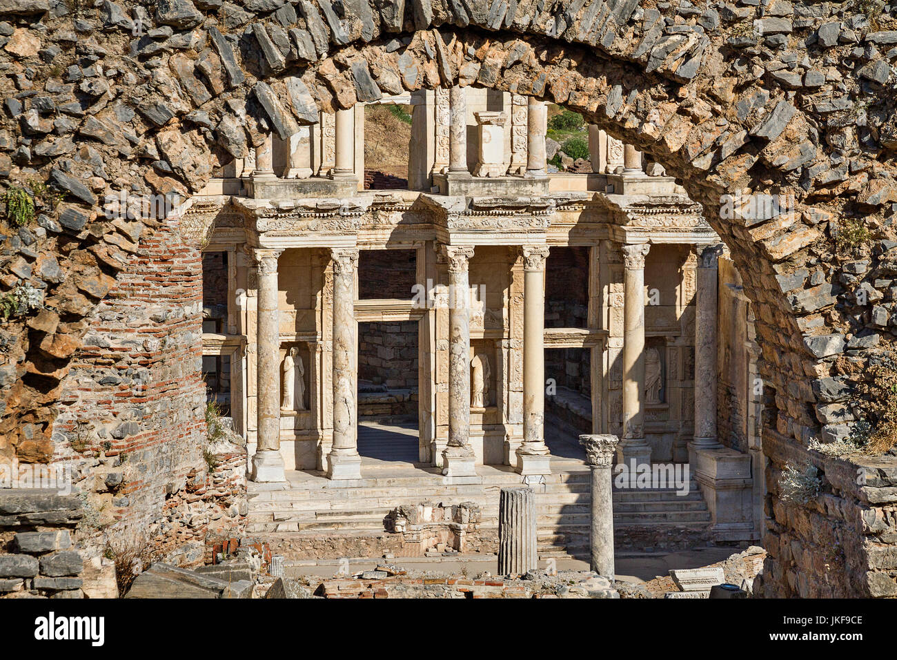 Ruins of the Roman city of Ephesus, Turkey Stock Photo - Alamy