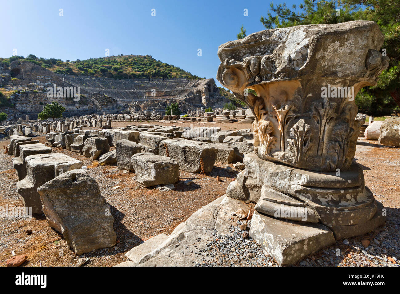 Ruins of the Roman city of Ephesus, Turkey Stock Photo - Alamy