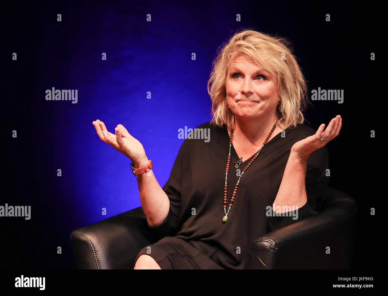 French and Saunders in conversation with Mel Giedroyc at the Colton ...