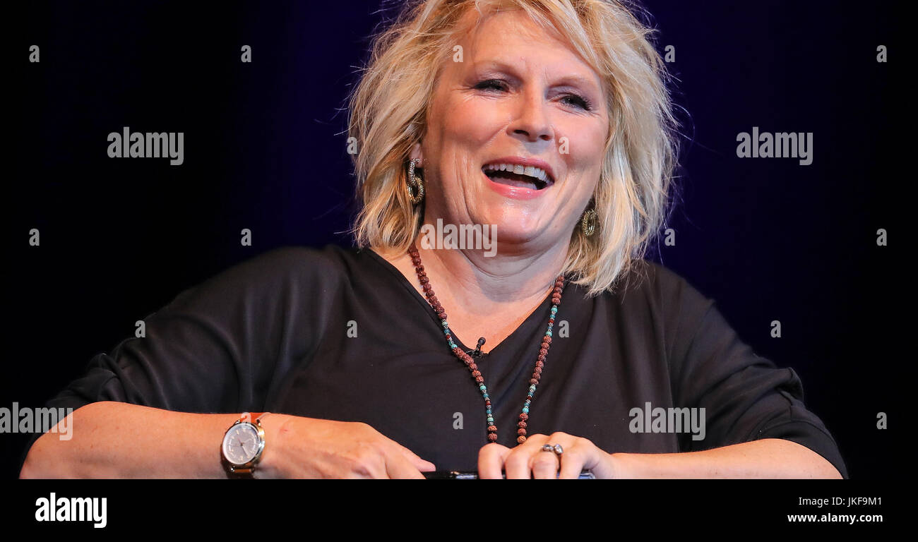 French and Saunders in conversation with Mel Giedroyc at the Colton ...