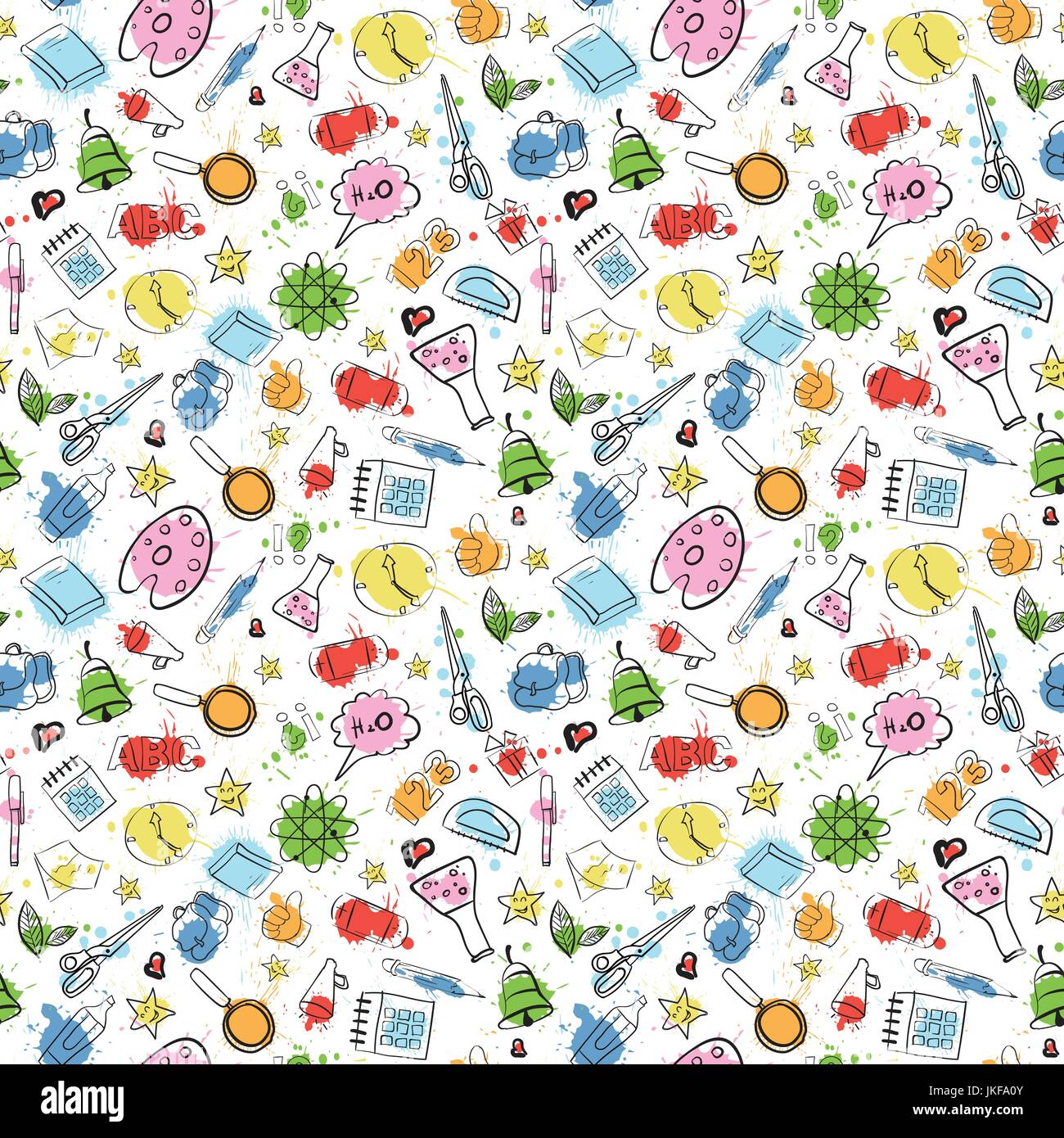 School supplies background Stock Vector Images - Alamy