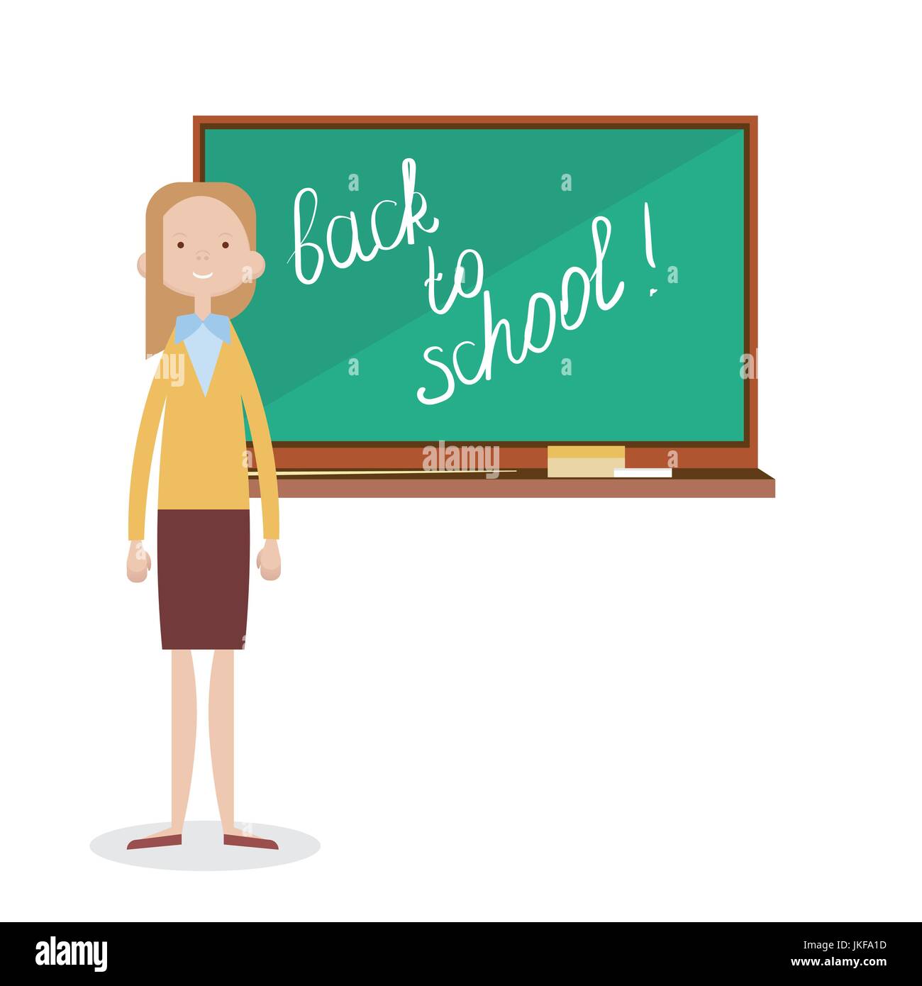 Teacher greeting student in Cut Out Stock Images & Pictures - Alamy