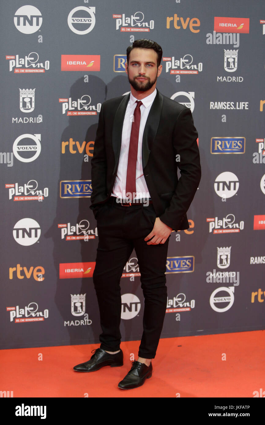 Actor Jesus Castro during photocall the Platino Awards 2017 in Madrid ...