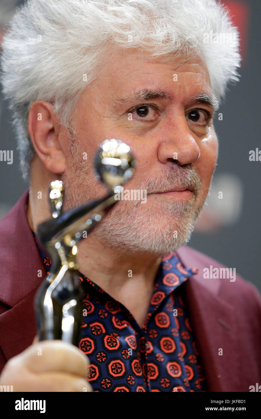 Director Pedro Almodovar during photocall the Platino Awards 2017 in ...