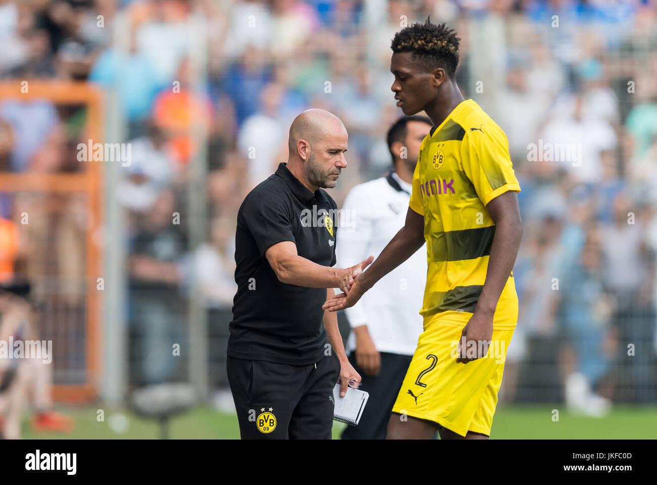 Bochum, Germany. 22nd July, 2017. Dortmund's Dan-Axel Zagadou high ...