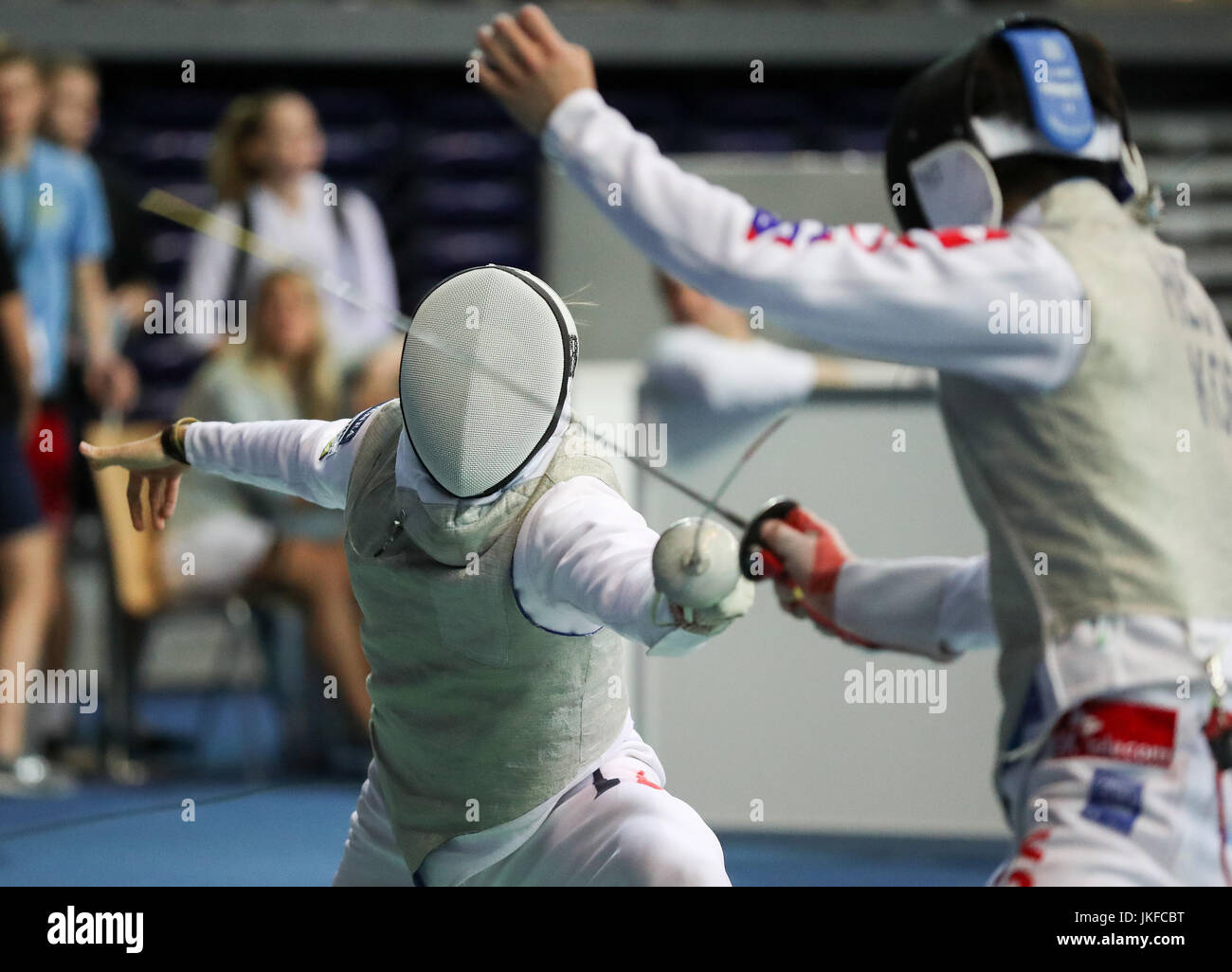 Leipzig, Germany. 23rd July, 2017. The German foil fencer Benjamin ...