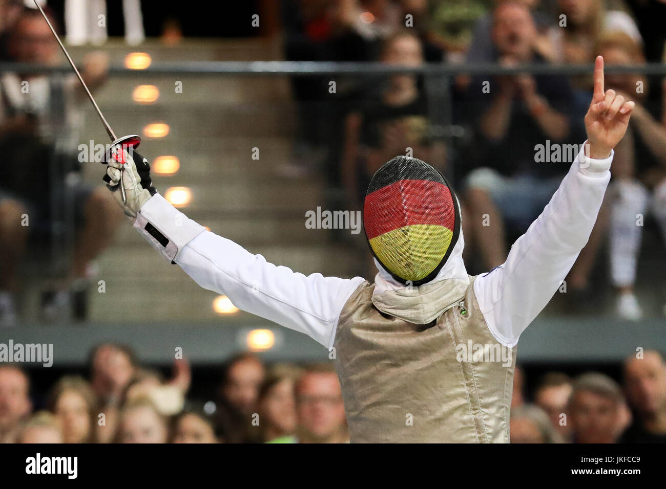 Leipzig, Germany. 23rd July, 2017. German foil fencer Peter Joppich ...