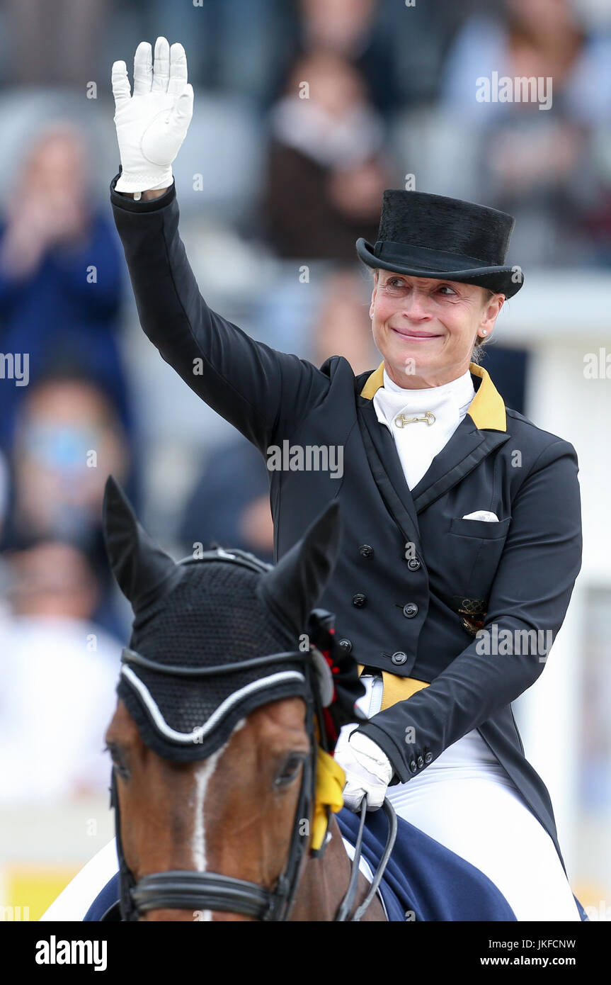Aachen, Germany. 23rd July, 2017. The German dressage rider Isabell ...