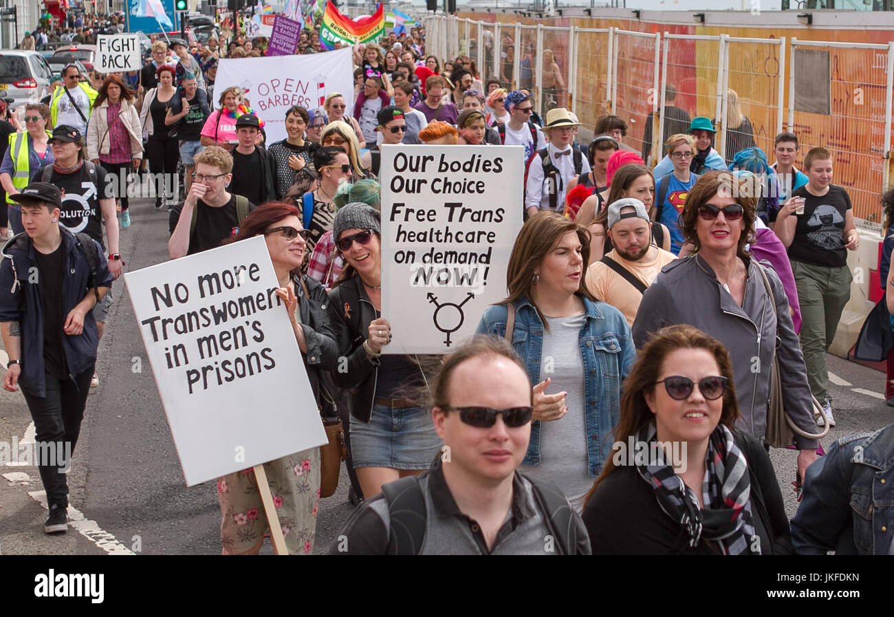 Brighton transgender pride hi-res stock photography and images - Alamy