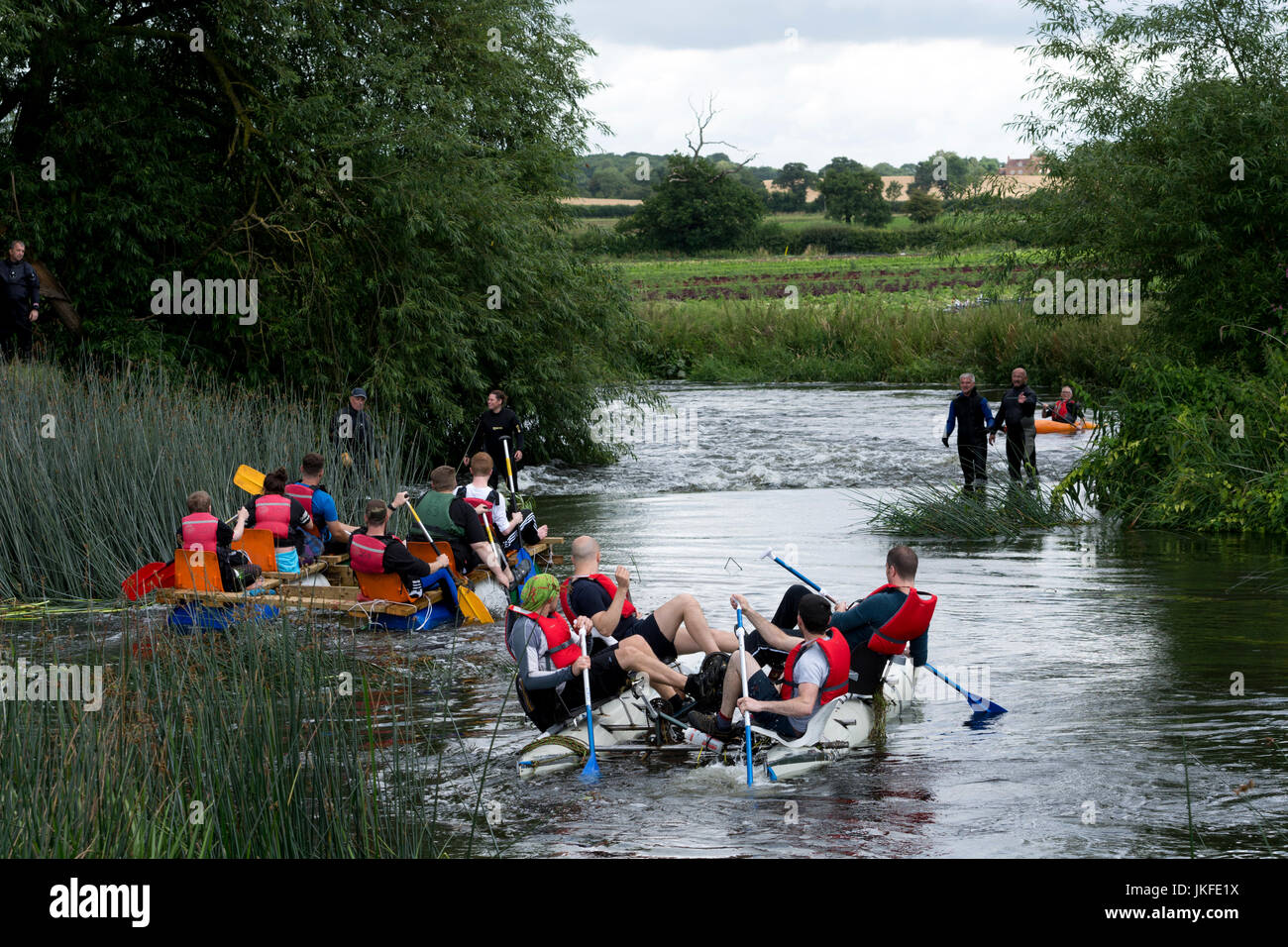 Alveston, Warwickshire, UK. 23rd July, 2017. Competitors approach ...