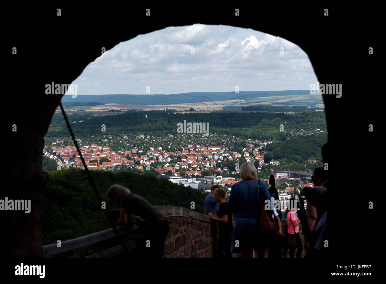 Eisenach, Germany. 22nd July, 2017. Tourists are offered a spectacular ...