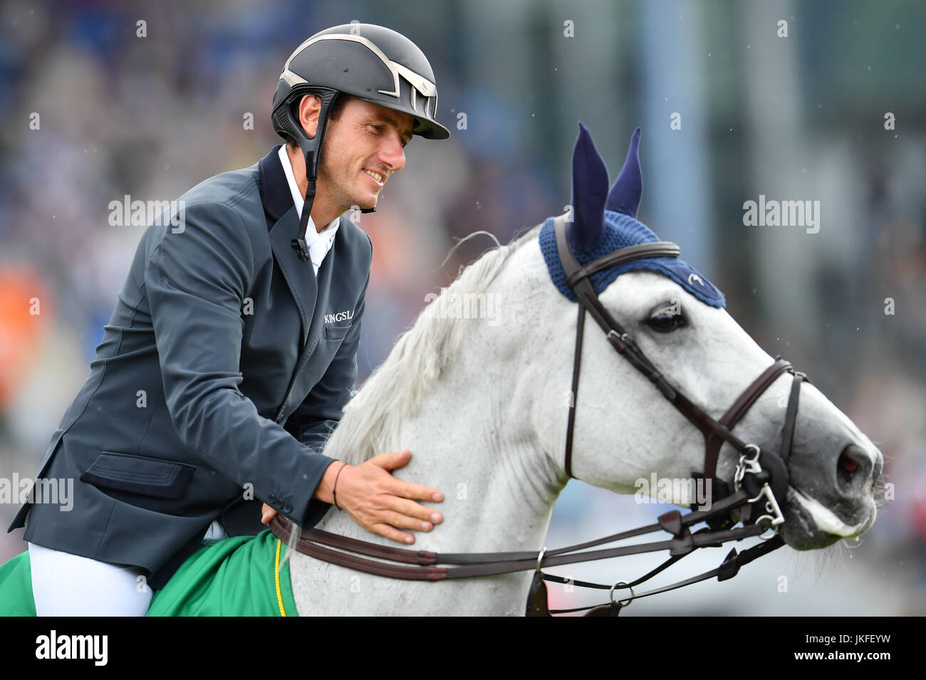 Aachen, Germany. 23rd July, 2017. The Belgian show jumper Gregory ...