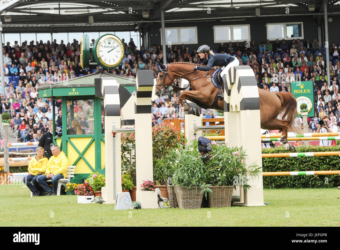 Aachen, Germany. 23rd July, 2017. Showjumper Simone Blum on horse DSP ...