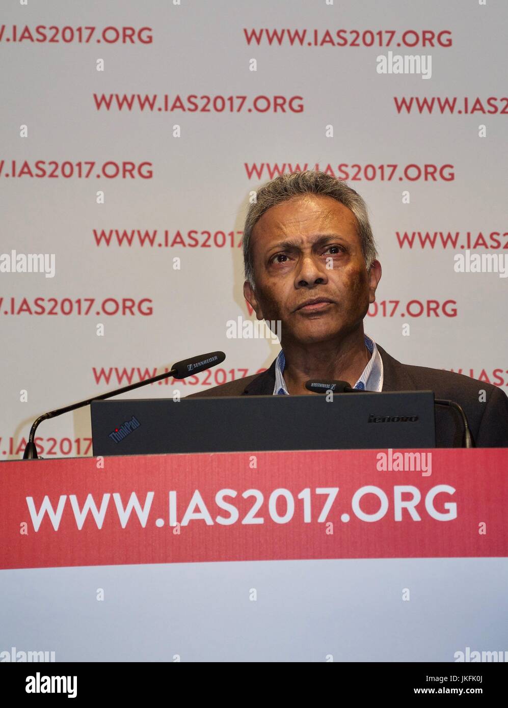 Paris, France, Scientist giving Presentation IAS, International AIDS ...