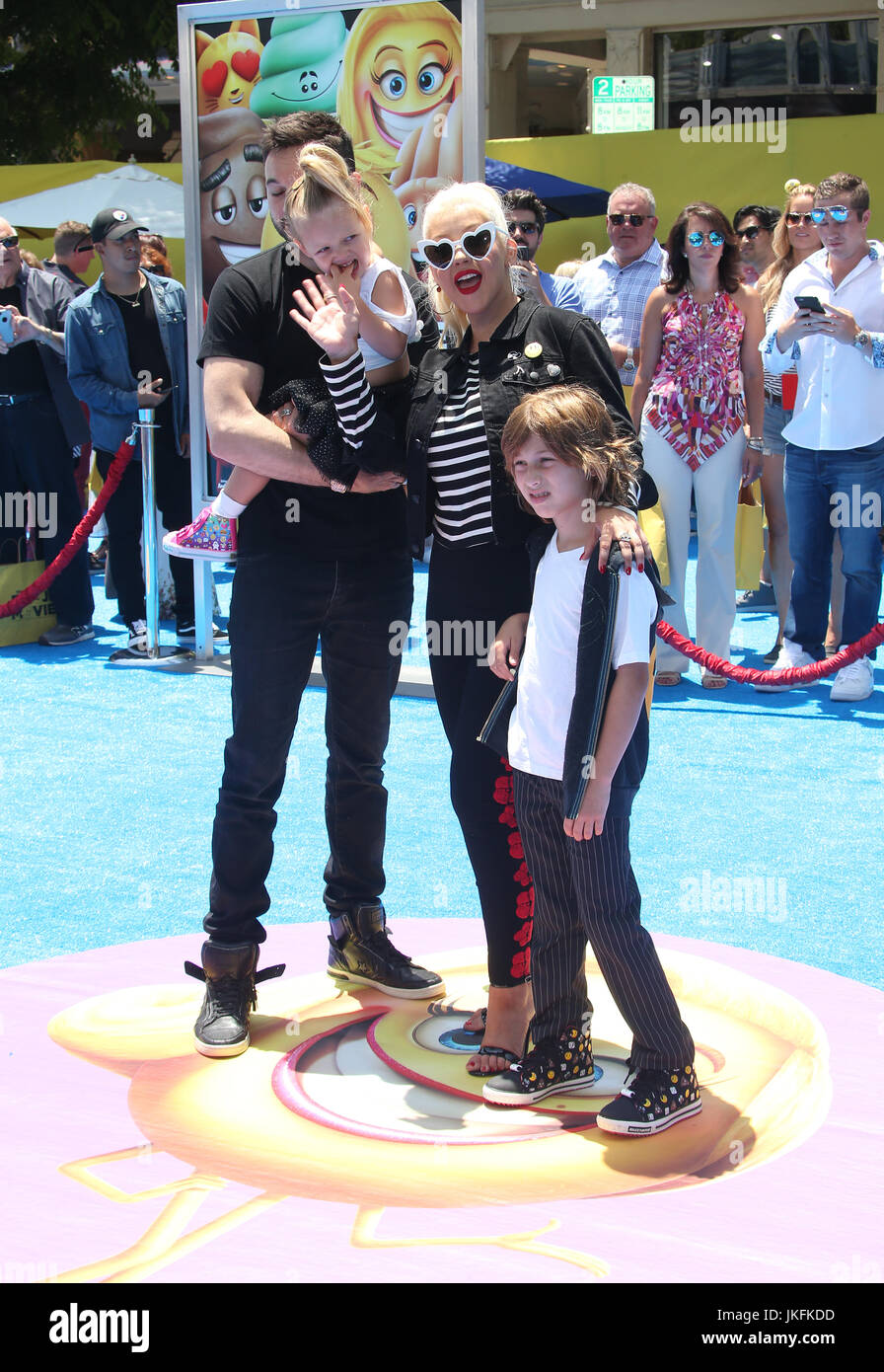 Los Angeles, USA. 23rd July, 2017. Christina Aguilera, Matt Rutler ...