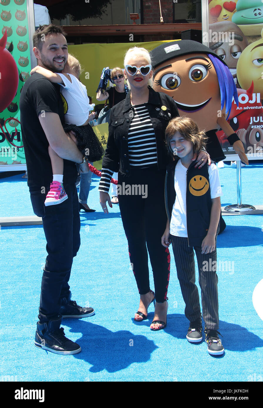 Los Angeles, USA. 23rd July, 2017. Christina Aguilera, Matt Rutler ...