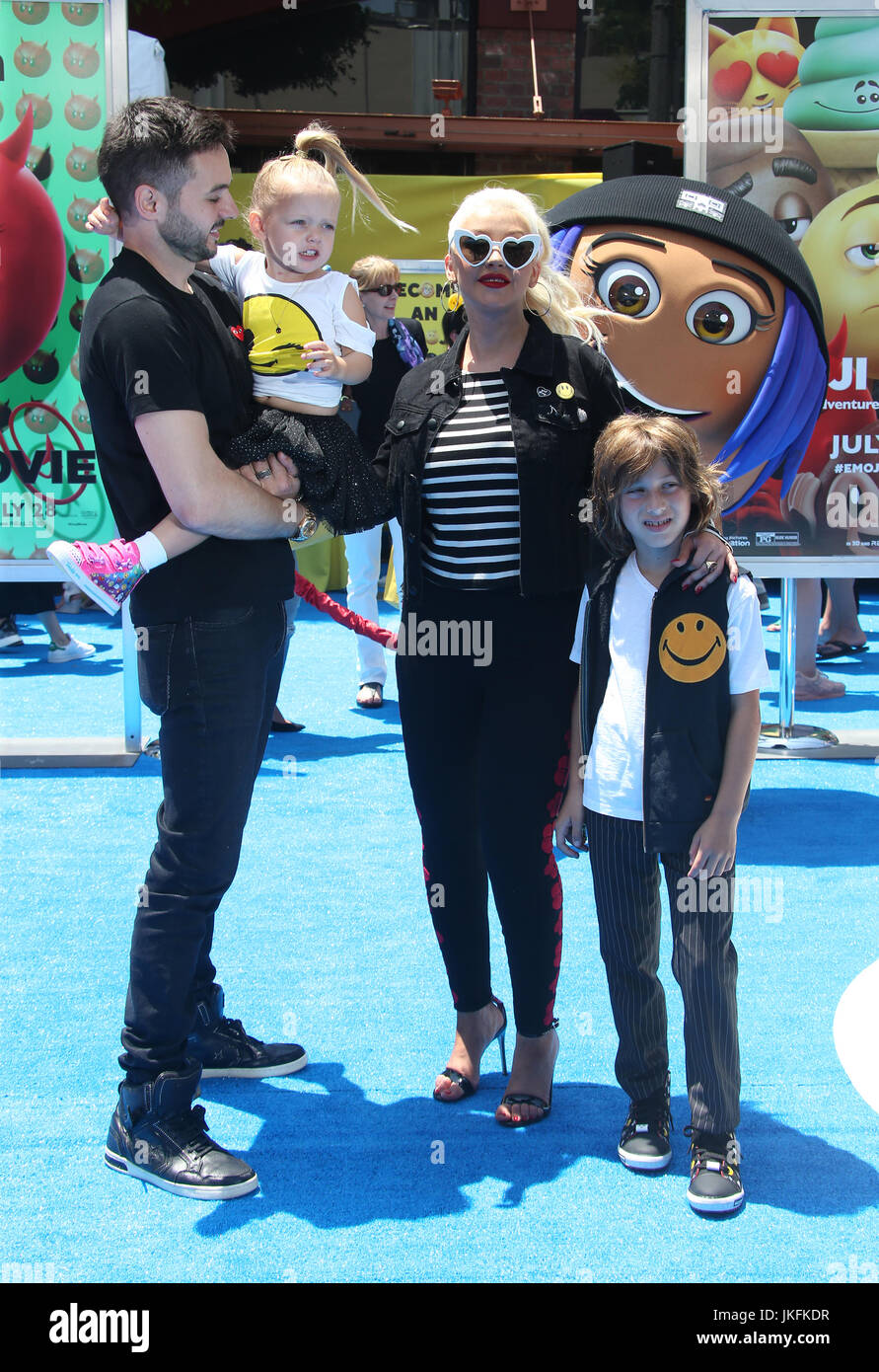 Los Angeles, USA. 23rd July, 2017. Christina Aguilera, Matt Rutler ...