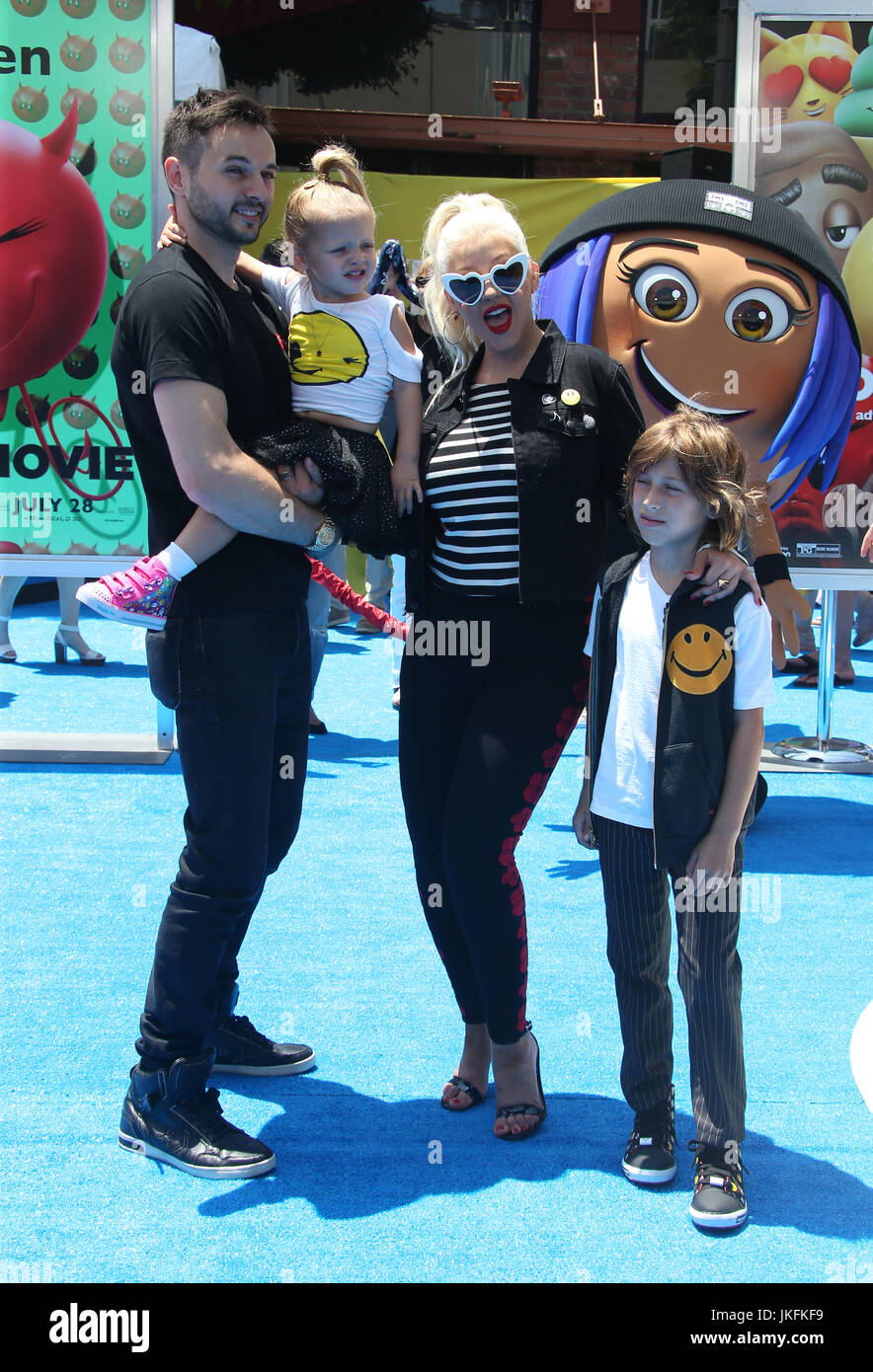 Los Angeles, USA. 23rd July, 2017. Christina Aguilera, Matt Rutler ...