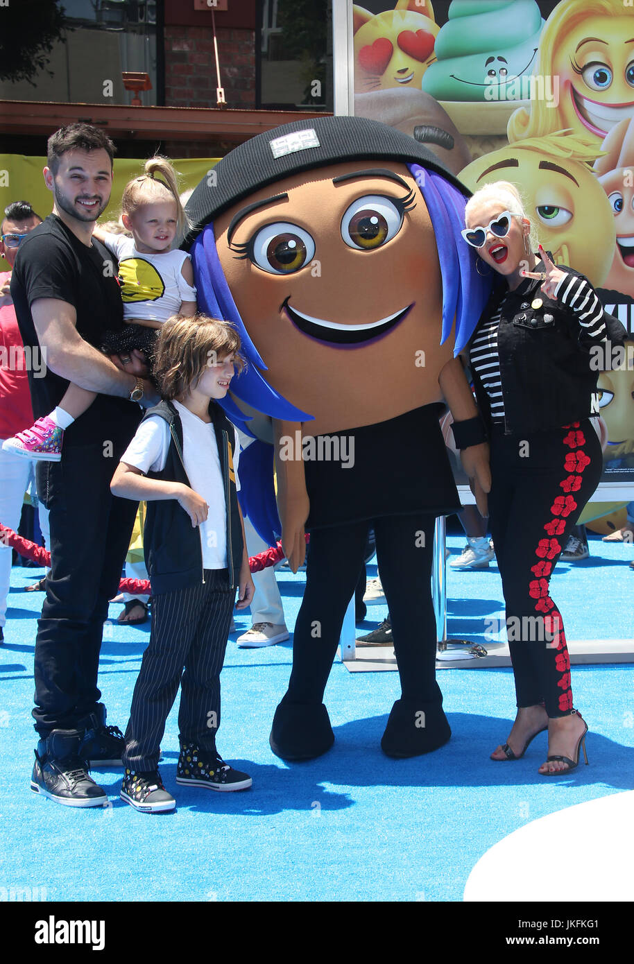 Los Angeles, USA. 23rd July, 2017. Christina Aguilera, Matt Rutler ...