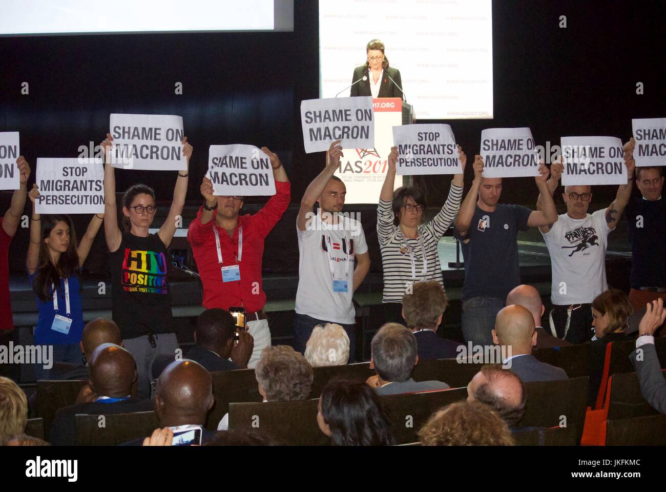 Paris, France, IAS, International AIDS Society Meeting, AIDS Activists ...