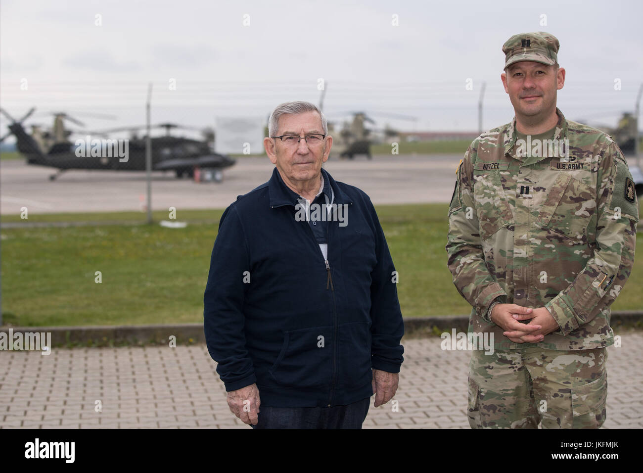 Ansbach, Germany. 27th Apr, 2017. The Captain of the US Army Scott ...